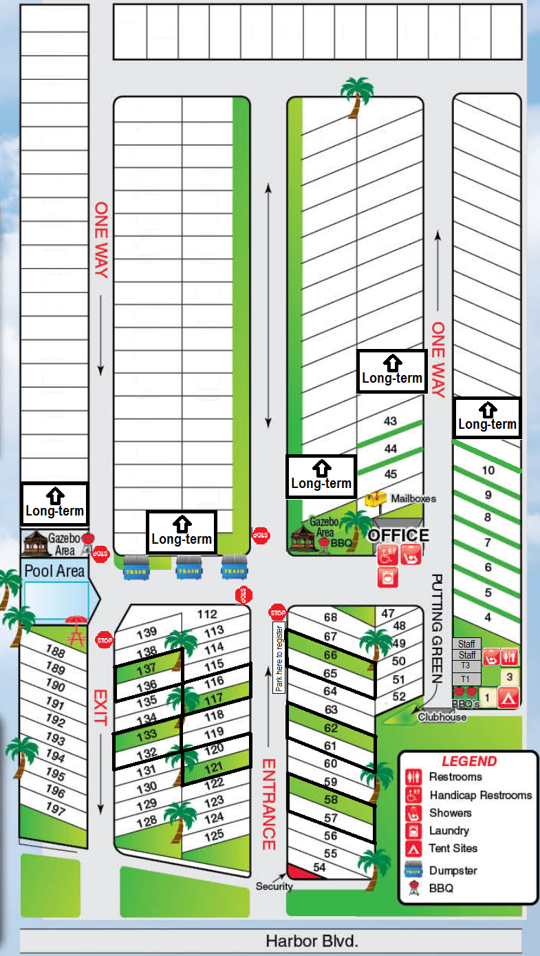 Anaheim Resort RV Park Anaheim CA | Anaheim RV Park | Map